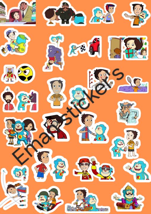 25 Kemon or Achu Cartoon unique and aesthetic stickers for kids toys ...