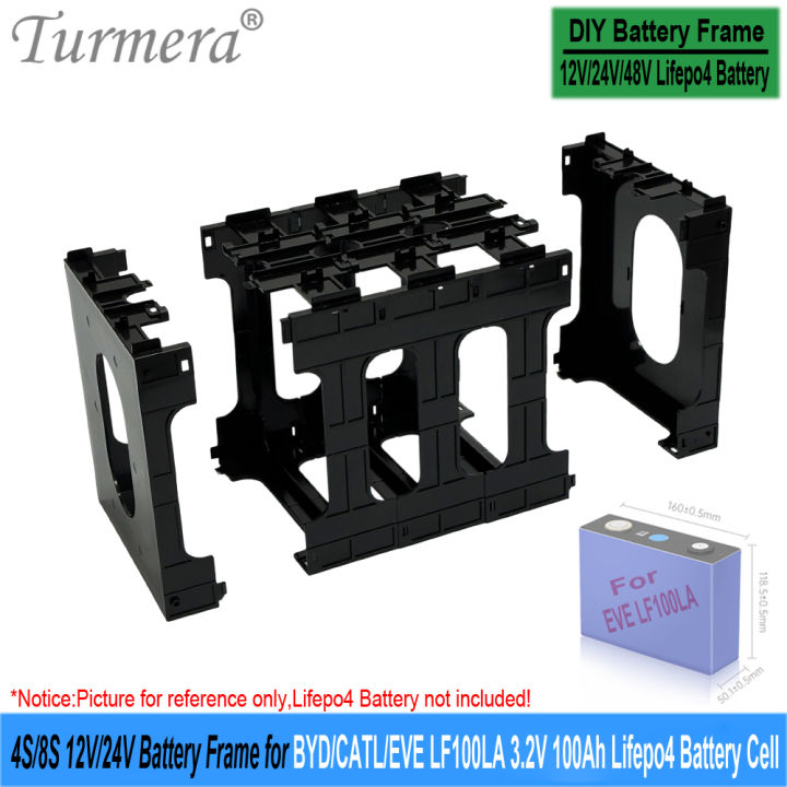 2025 New 12V 24V 48V Splicable Battery Frame for CATL EVE 100Ah Lifepo4 ...