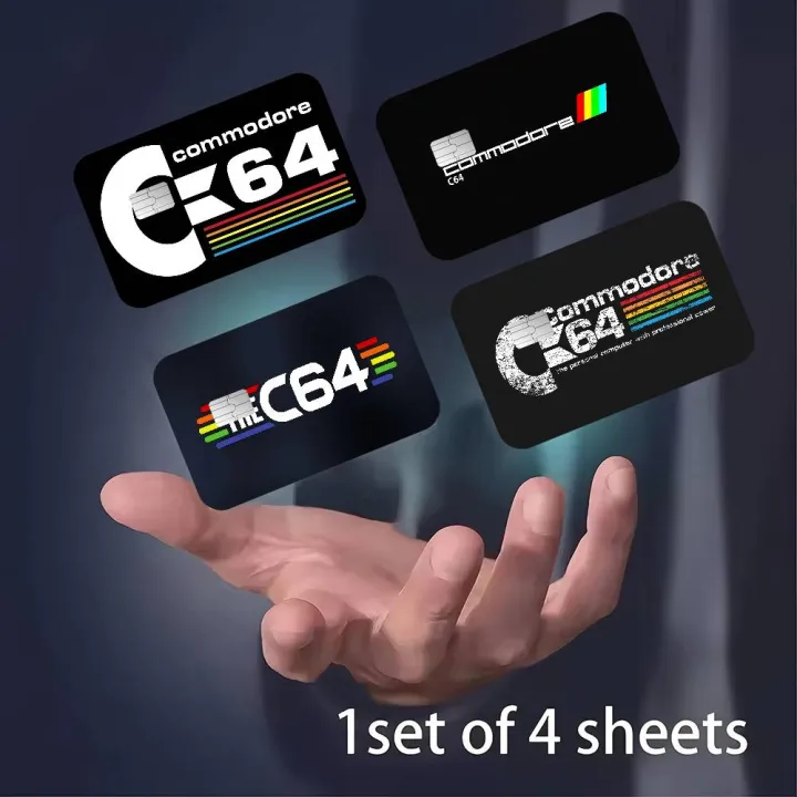 Commodore 64 Diy Credit Debit Card Sticker Party Sticker Decoration ...