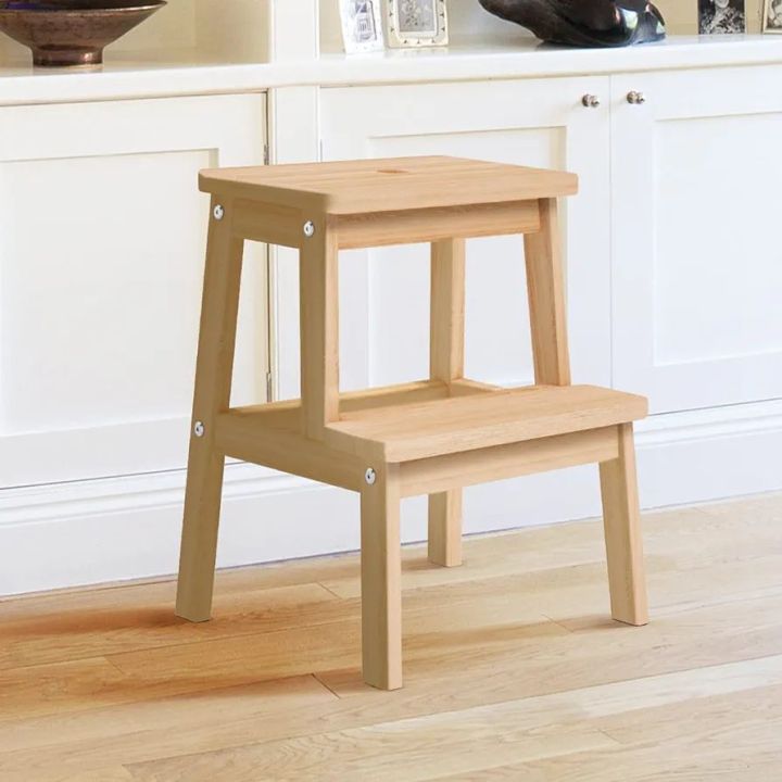 Step Stool Children Step Stool Home Solid Wood Ladder Stool Multi ...
