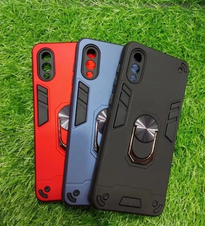 Samsung Galaxy A02 Back Cover Shockproof Armor Cover Magnetism Holder ...