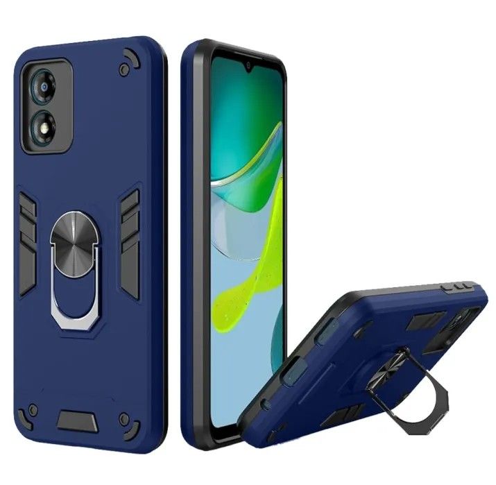 Motorola Moto G04 premium Case Luxury Shock-Proof Armor With Car Ring ...