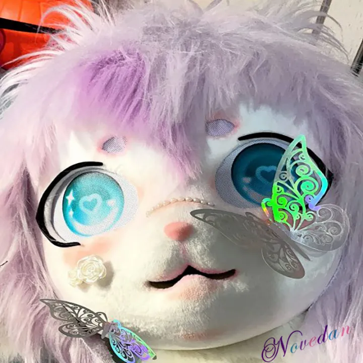 Kigurumi Fursuit Headset Furry Cosplay Costume Kig Head Mask Paws ...