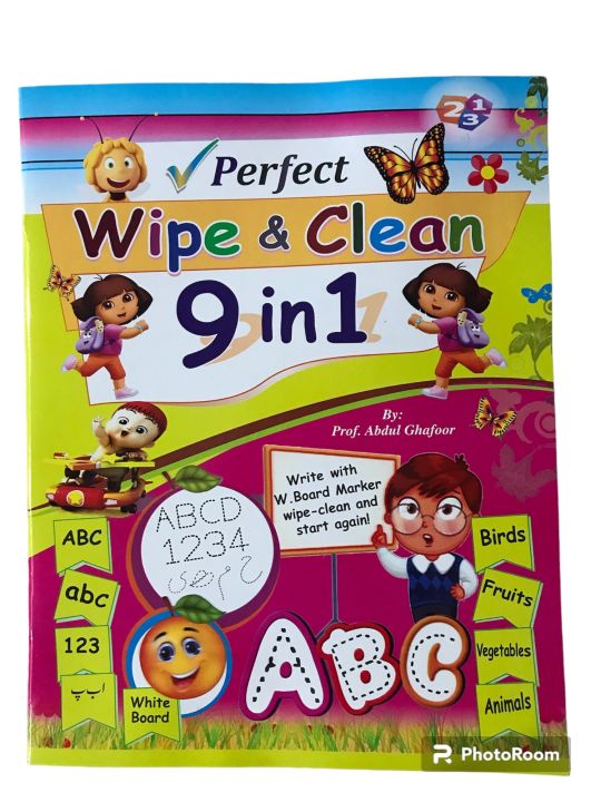 9 in 1 Early Learning Book For Kids ABC Counting Urdu Fruits Vegetables ...