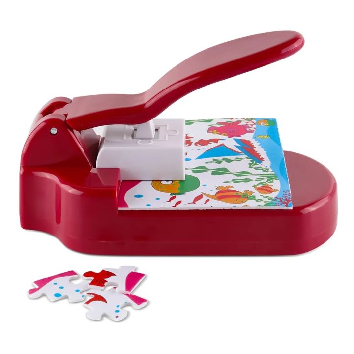 Jigsaw Puzzle Making Machine Red /Green Creative Picture Photo Cutter ...