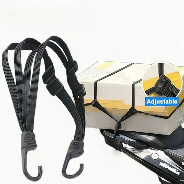 Motorcycle Back Seat Helmet Strips Elastic Rope Motorcycle Helmet Fixed ...