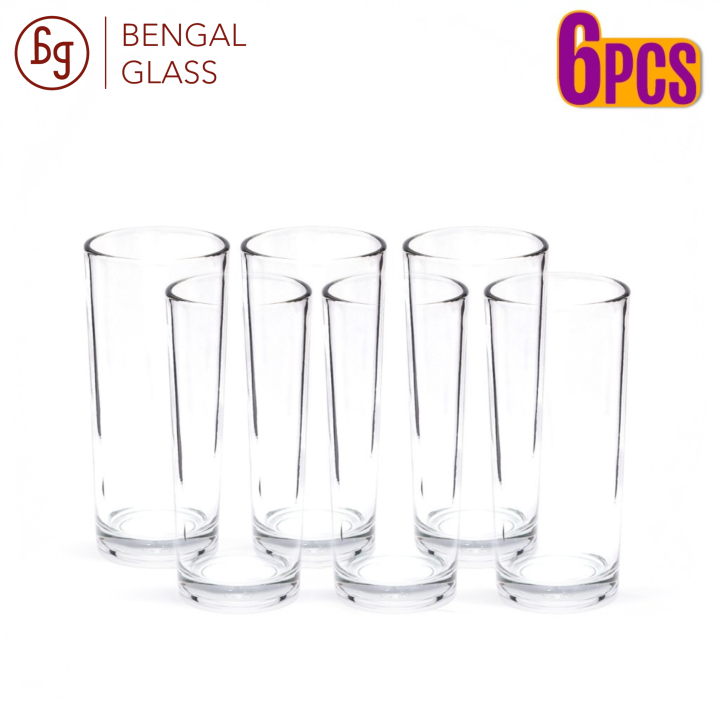 Bengal Glass | Long Cool Glass Tumbler – 6pcs Set | 335 ml Crystal ...