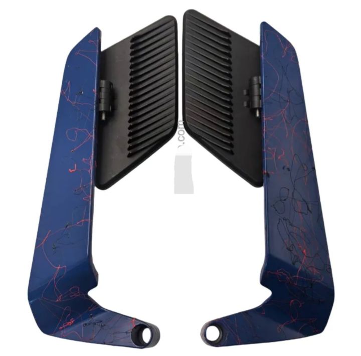 Universal Motorcycle Forigonpattern wing Mirrors -CNC Aluminium Stealth ...