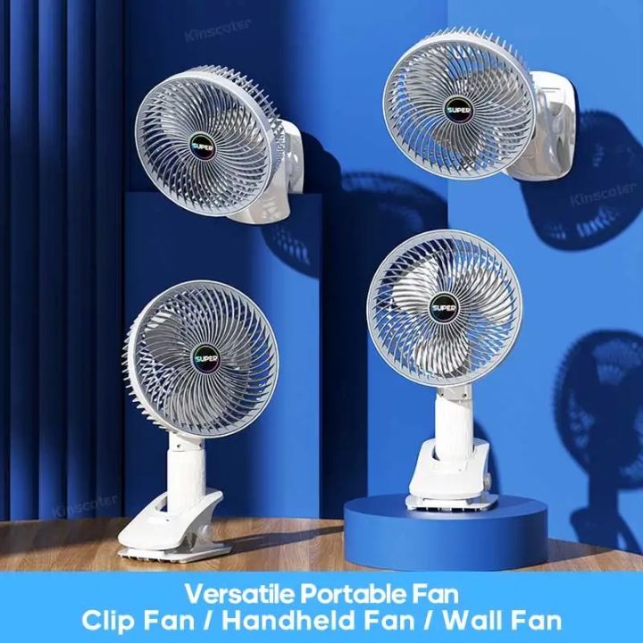 Mini Clip Fan Multifunctional Desktop Fan With Clip Rechargeable ...