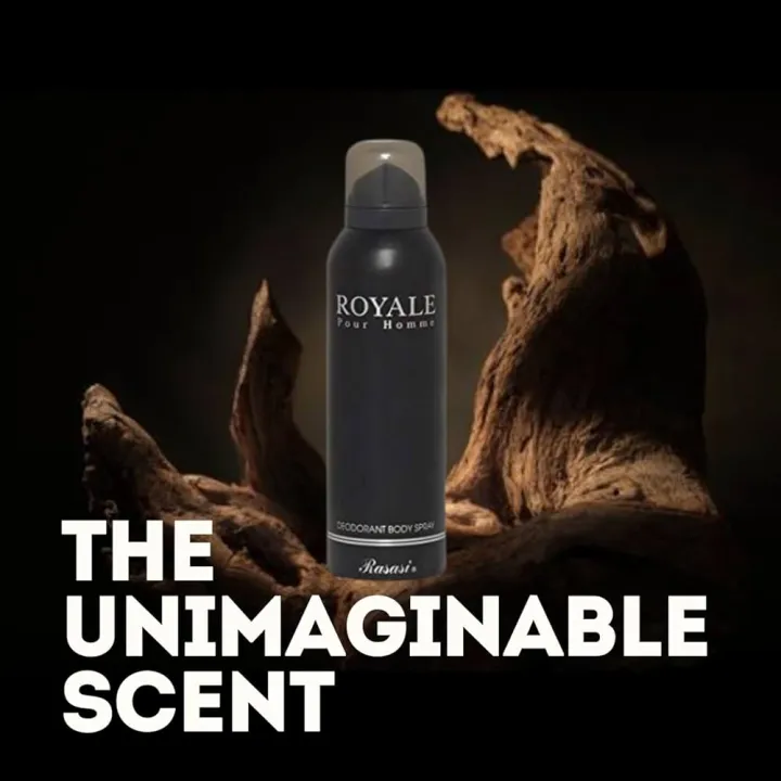 Bur Rasasi Royal Pour Homme Deodorant Body Spray | Daraz.pk
