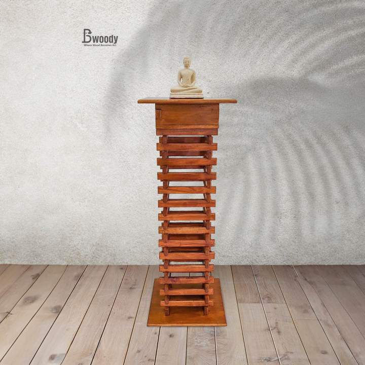 wooden Buddha statue holder/statue stand | Daraz.lk