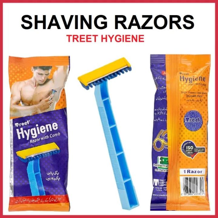 Original Treet Hygiene Disposable Razer With Comb Pack of 12/24/48 ...