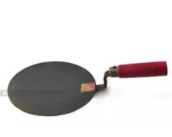 Iron Metal Roti Tawa With Wooden Handle | Daraz.com.np