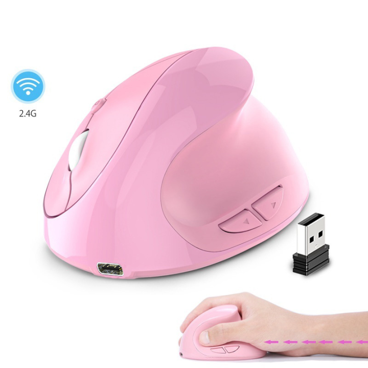 JOMAA Rechargeable Vertical Mouse Wireless USB 2.4G Right Hand ...