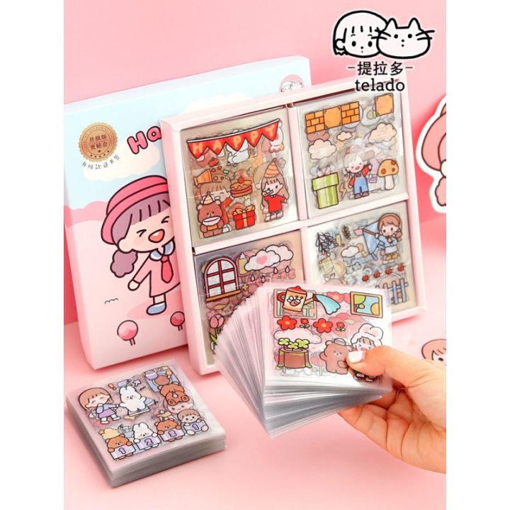 20Pcs/Set Kawaii Journal Sticker PET Stationery Scrapbooking Diary ...