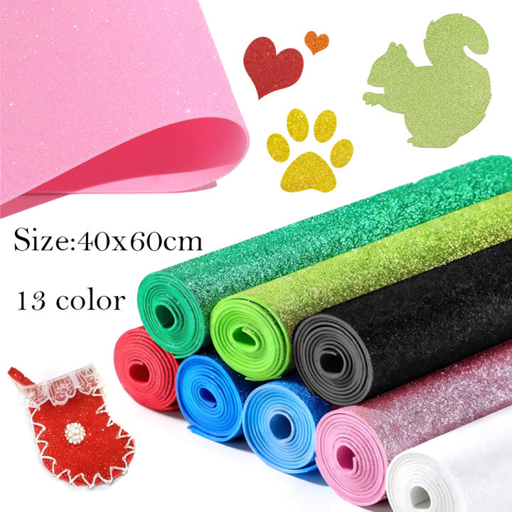 1pcs 40cm x 60cm Golds Powder Glitter EVA Foam Sheet Sponge Paper Foam ...
