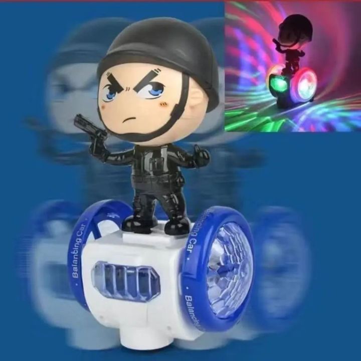 kids toys police balance car 360Rotate music lighting toy | Daraz.lk