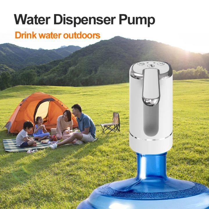 Water Dispensers Foldable Water Bottle Pump Automatic Dispenser Pump Button Control Portable ...