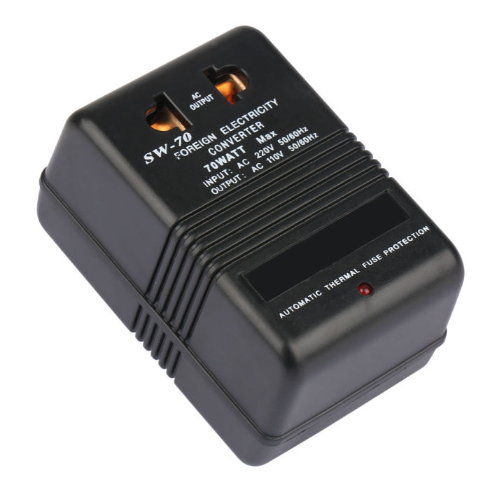 SW-70 220V to 110V Step Down Voltage Converter Power Transformer 70W ...