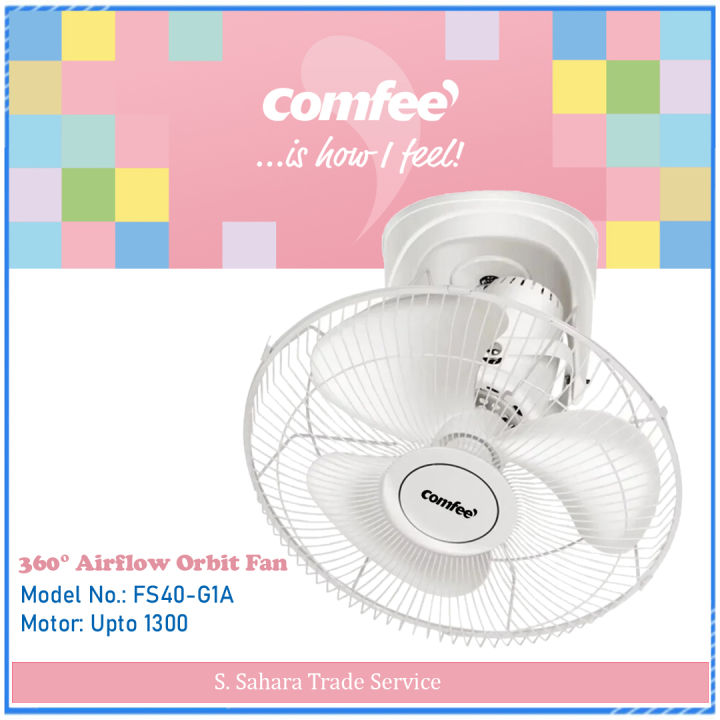 Comfee 360° Airflow Orbit Fan 3 speeds | FS40-G1A | Daraz.com.np