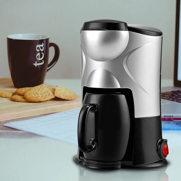 Coffee machine automatic household mini American drip coffee maker tea ...