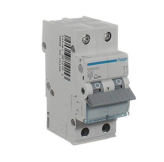 HAGER TWO POLE SHORT CIRCUIT BREAKER 63AMP AND 32AMP / HAGER SINGLE ...