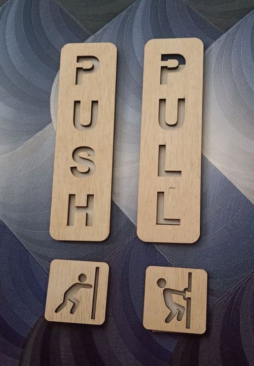 Pull Push Signage For Doors | Daraz.com.np