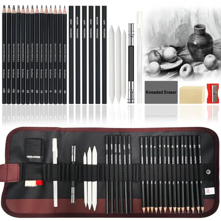 14/29/46/64/68/75 pcs Drawing Sketching Coloring Set Drawing Pencils ...