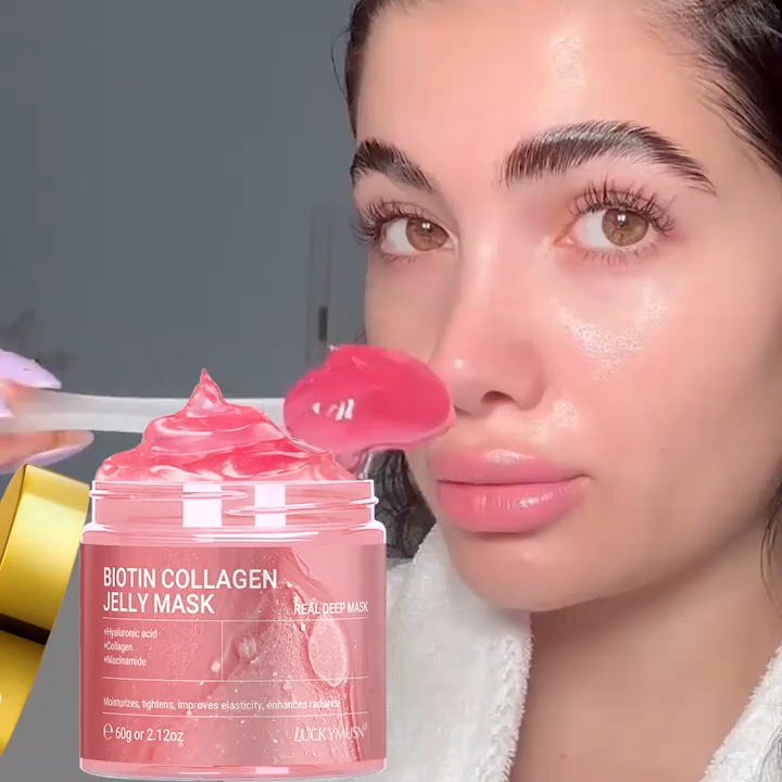 Collagen Biotin Jelly Mask with Collagen, Biotin, Hyaluronic Acid ...