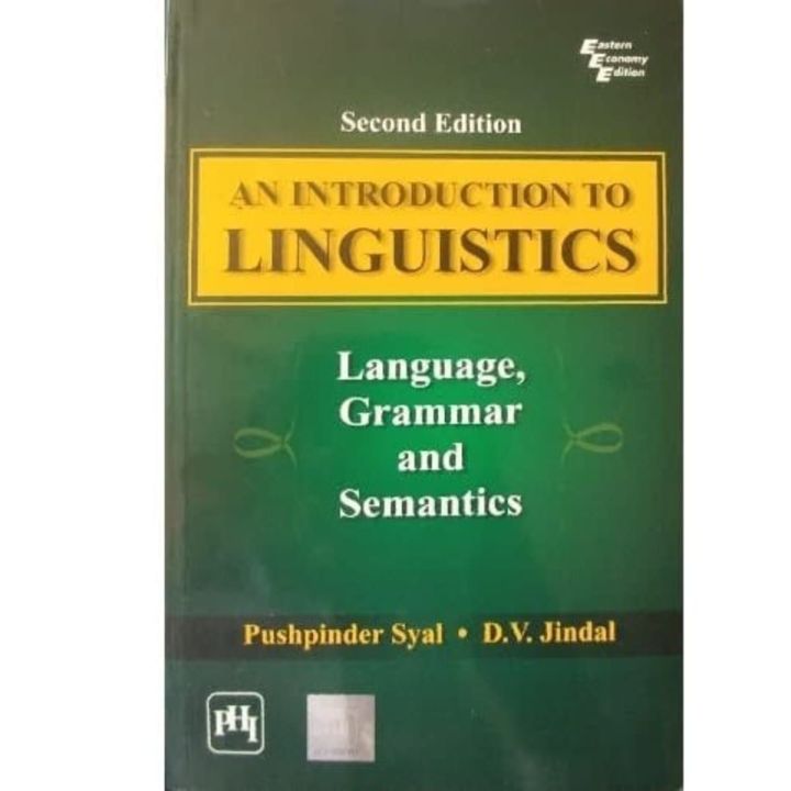 AN INTRODUCTION TO LINGUISTICS: Language, Grammar and Semantics | Daraz.pk