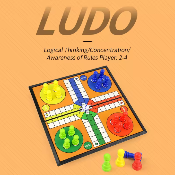 Ludo Game Set Strategy Game Parent Interaction with Foldable Board ...