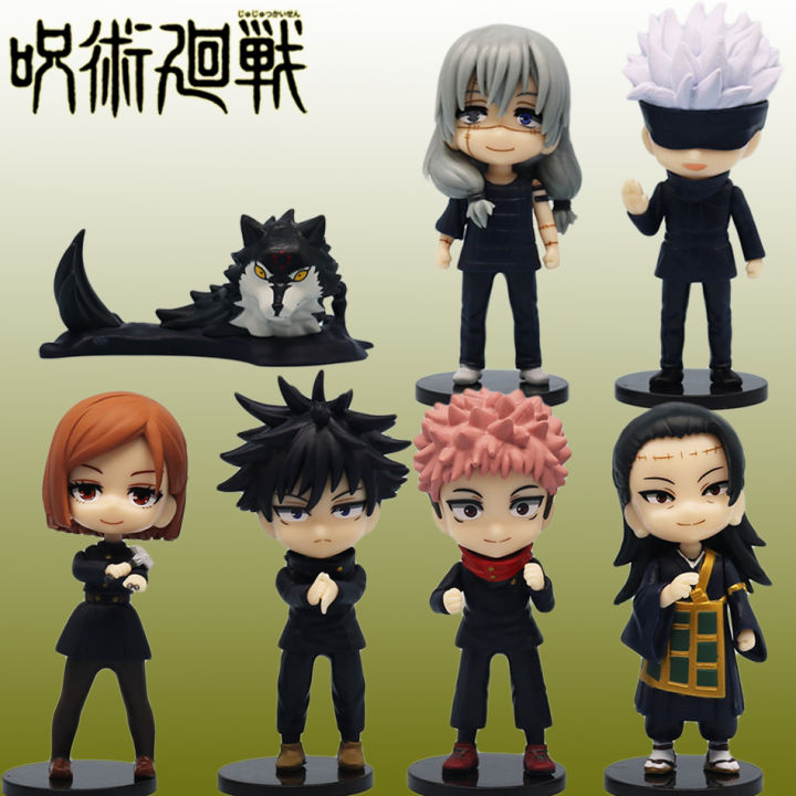 3-9CM 7pcs/set Jujutsu Kaisen Satoru Gojo Mini Cute Gk PVC Statue ...