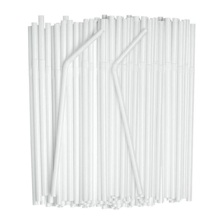 Flexible Drinking Straw Plastic Juice Straw Disposable Bendable Straw ...