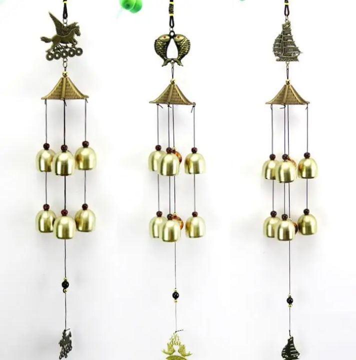 wind bell for lucky home 6 Bells Copper Wind Bell | Daraz.lk