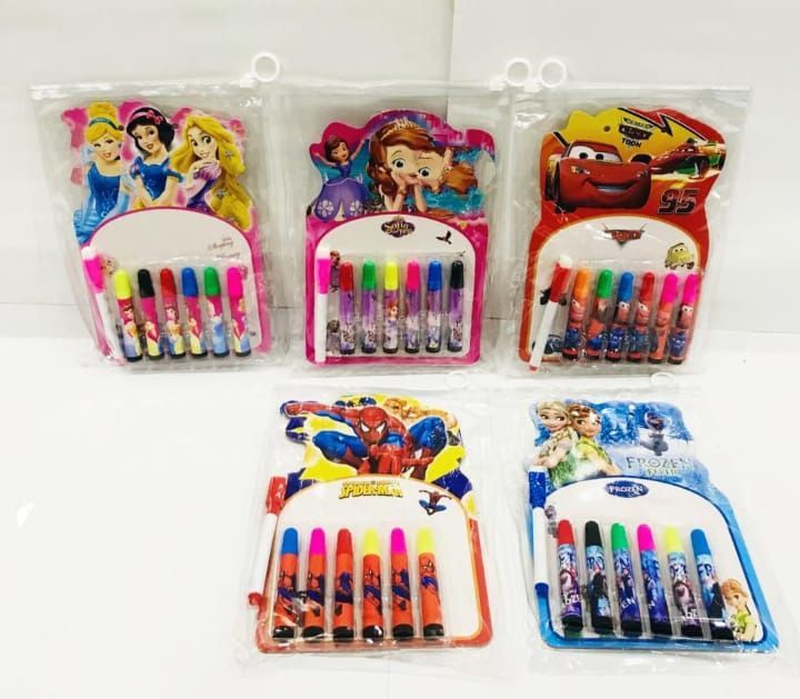 Marker set with small white writing board for kids | Daraz.pk