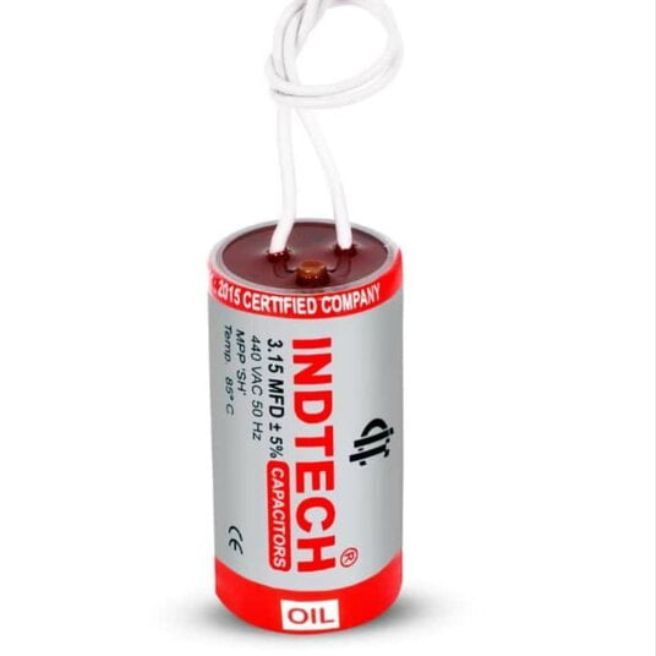 Indtech Oil Capacitor For Fan 3.15 Mfd , Condenser Battery For Ceiling ...