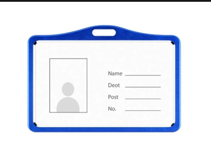 Horizontal PP ID Badge Holder Flip Cover Name Card Business RFID ...