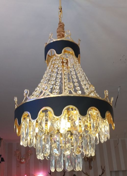 Pendant Light Metal + Crystal Body 11xE14(Jhumer Li) | Daraz.com.np