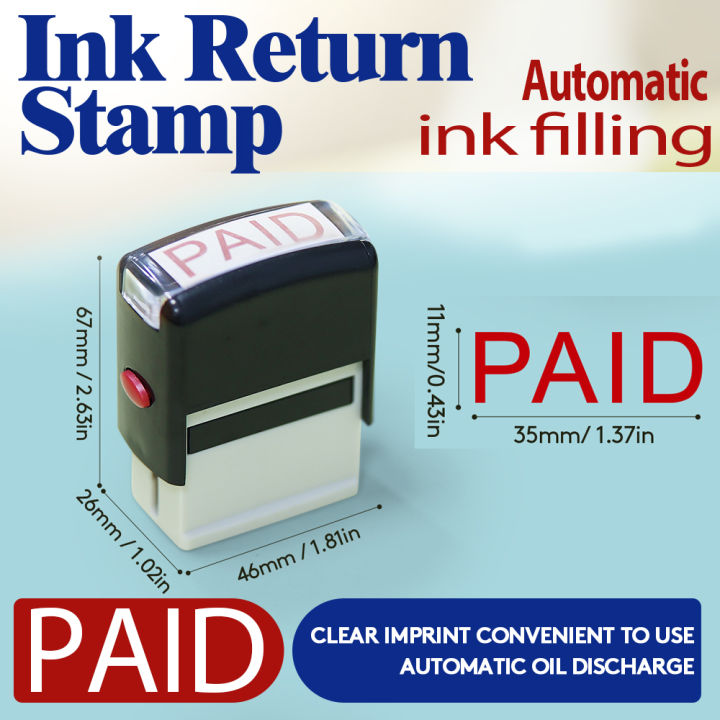 Office stamp Reinking stamp 1 piece of office stationery stamp from the ...