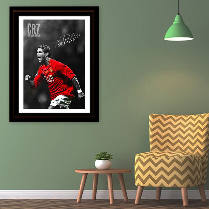 Fiber Art Cristiano Ronaldo Canvas Wall Decor Frame Photo Frame for ...