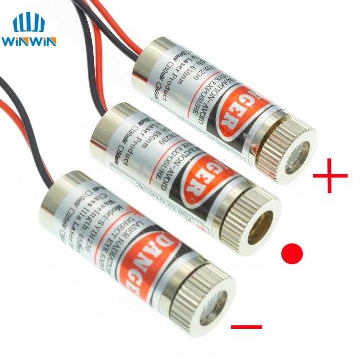 650nm 5mW Red Point / Line / Cross Laser Module Head Glass Lens ...