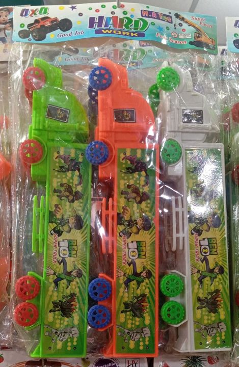 Ben 10 Super Truck Toy Set - Pack of 3 (Multicolor) - Friction Powered ...