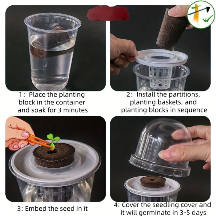 Transparent Vertical Hydroponic Seed Starter System Transparent Root ...