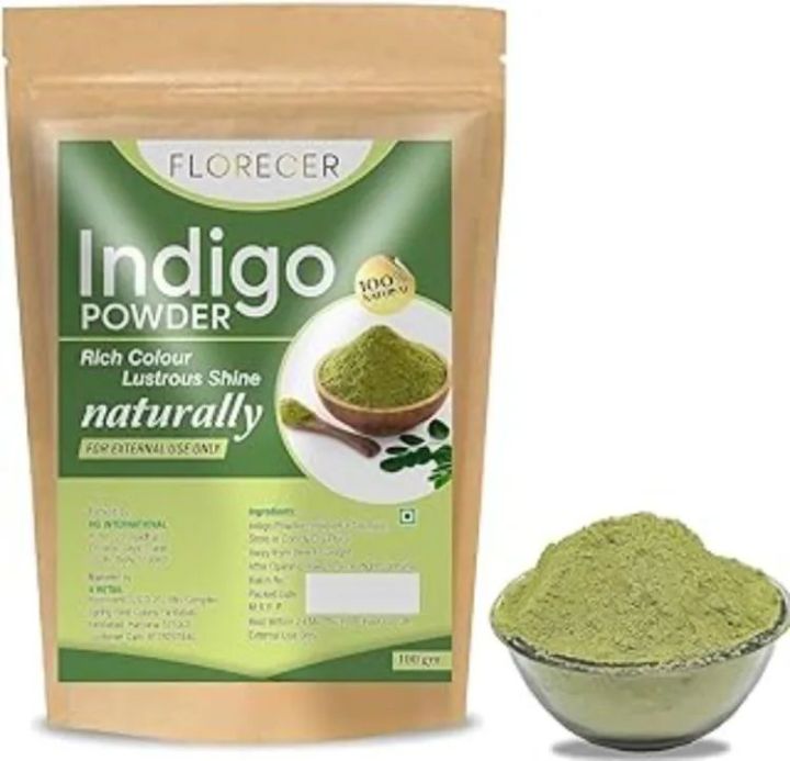 Organic Indigo Powder For Hair Black, Triple-Sifted & Microfine Powder ...