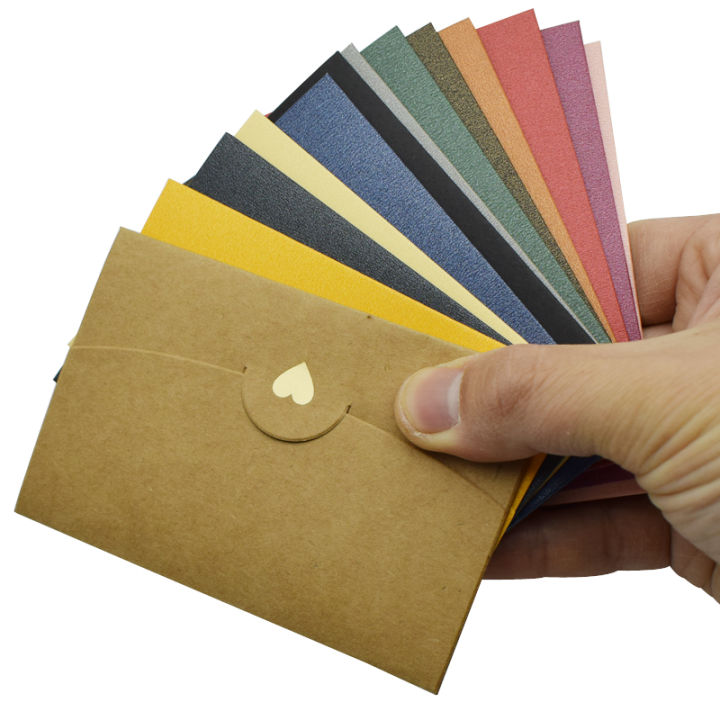20pcs Mini Paper Envelopes Small Greeting Card Name Card Envelope for ...