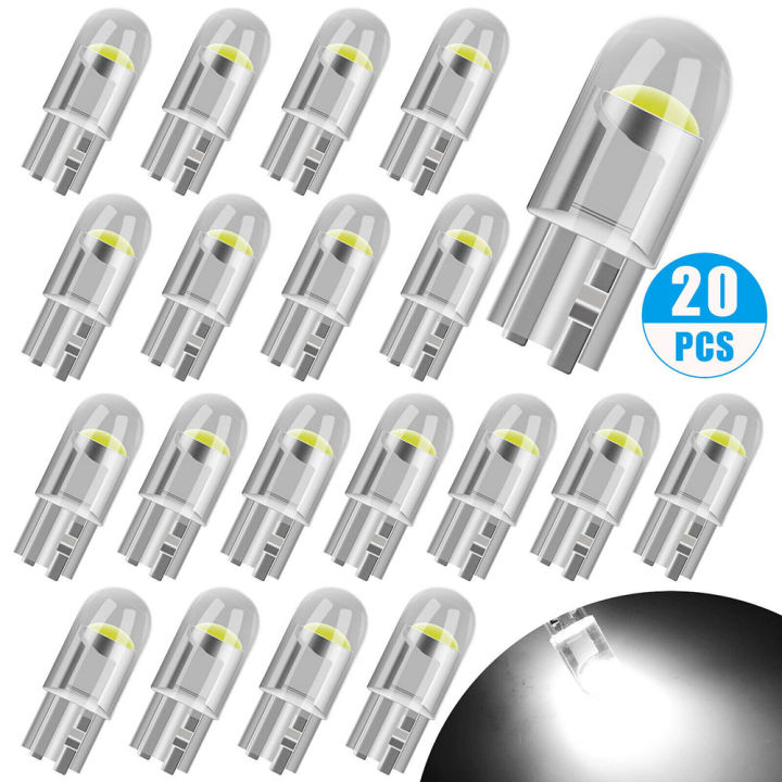 T10 W5W LED CAR Canbus Glass COB 6000k Reading Dome Lamp Marker Wedge ...