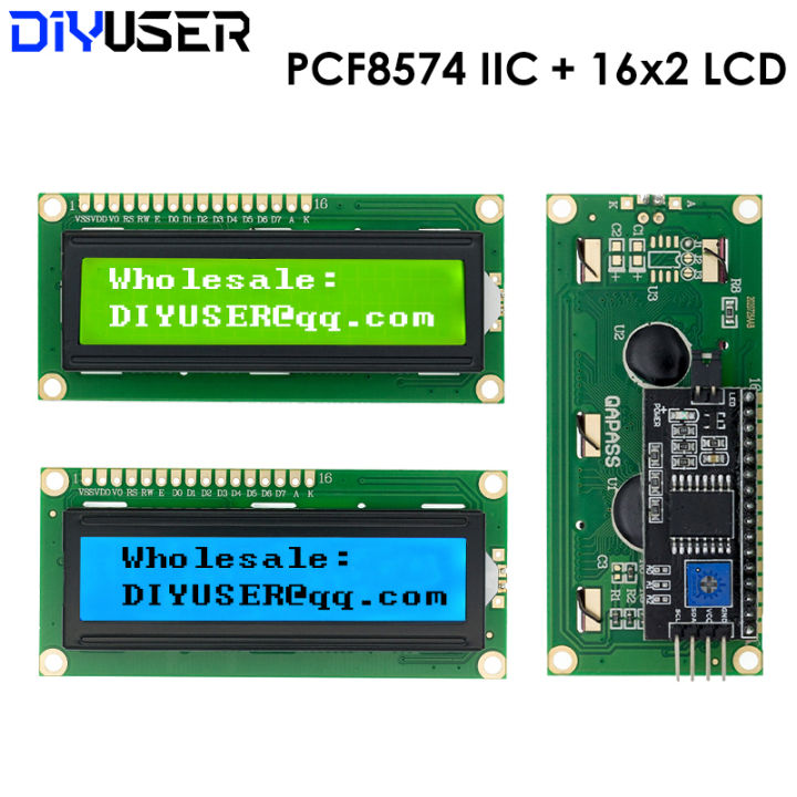 1602 Blue LCD Display 16x2 HD44780 Module With I2C Interface For ...