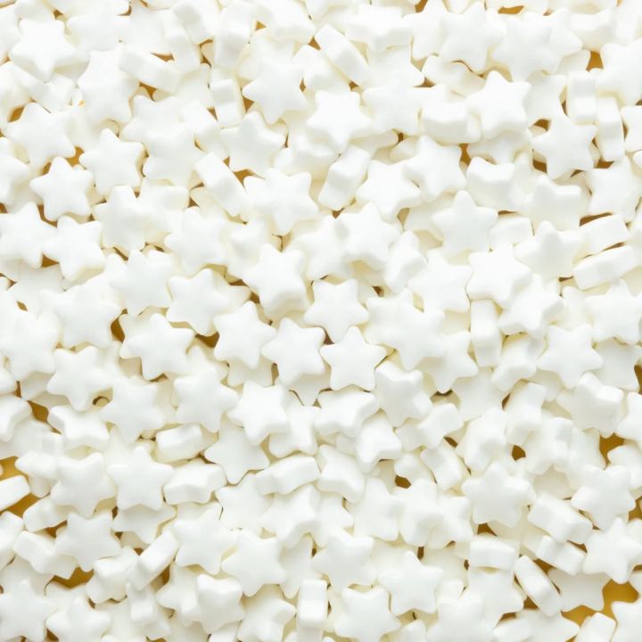 star shape white sprinkle for cake decorations | Daraz.lk