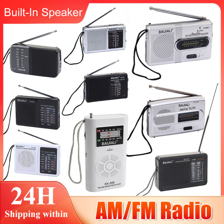 Digital Retro Radio Mini Portable Radio Handheld Short/Long Wave AM FM ...