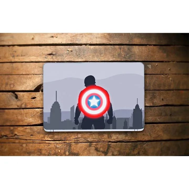 Captain America Laptop Back Skin-Laptop Skin Vinyl Sticker Decal, 13 13 ...